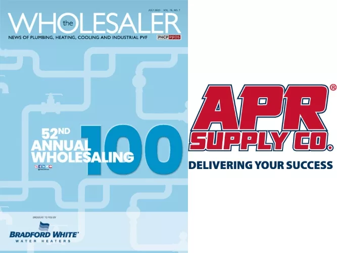 Wholesaler Magazine Names APR Supply Co. Top 100 Wholesaler | phcppros